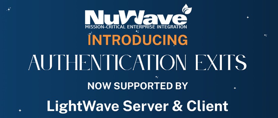 NuWave Technologies Introducing: LightWave Authentication Exits ...